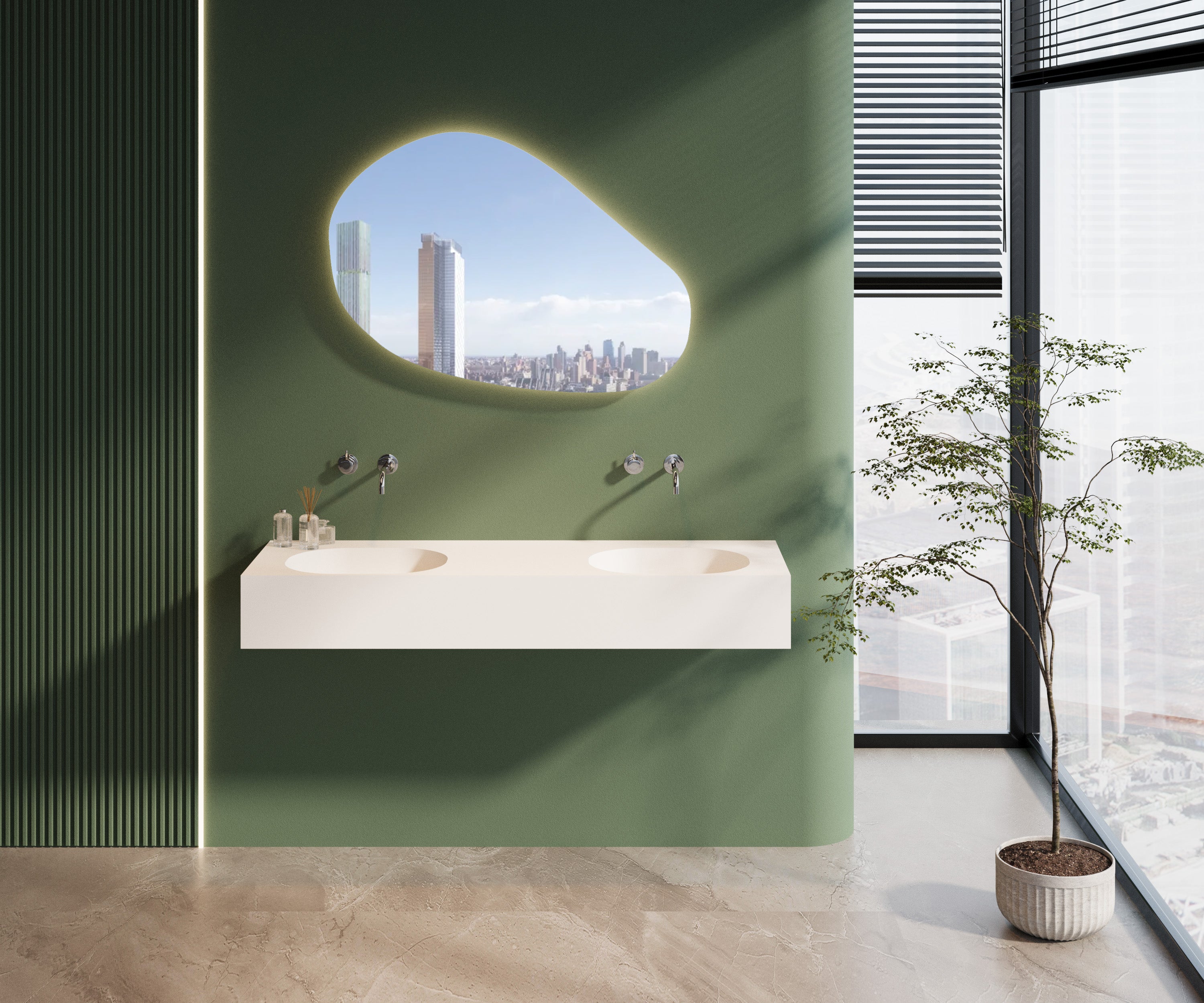 Formline 200 Moulded Benchtop Basin - 1500mm – Stonebaths New Zealand