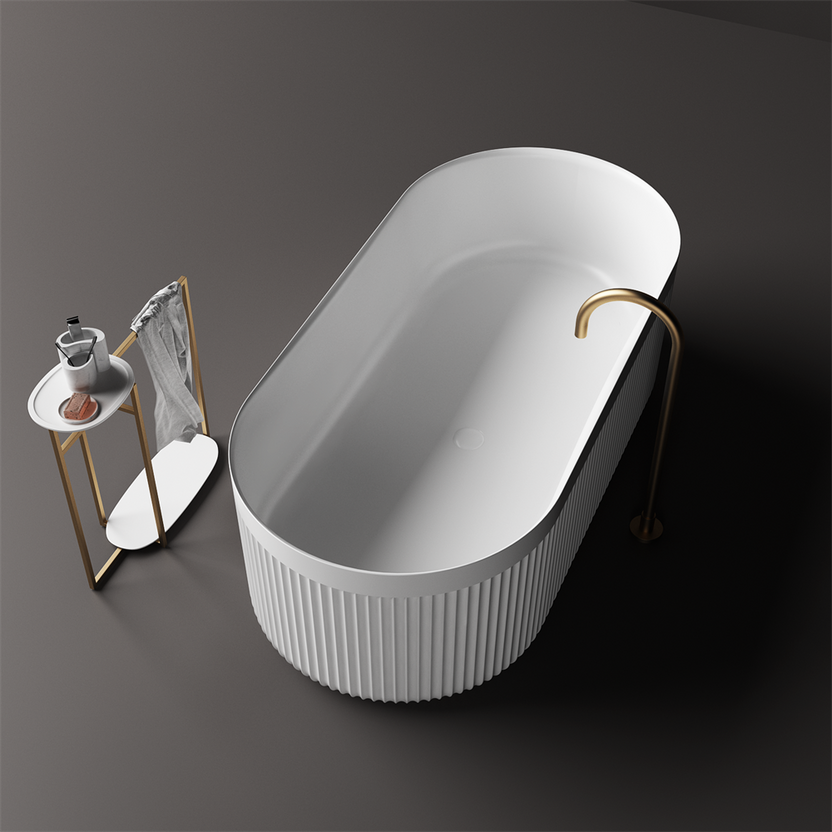 Venus Oval Fluted Bath - 1700mm - ST86 - Various colours – Stonebaths ...