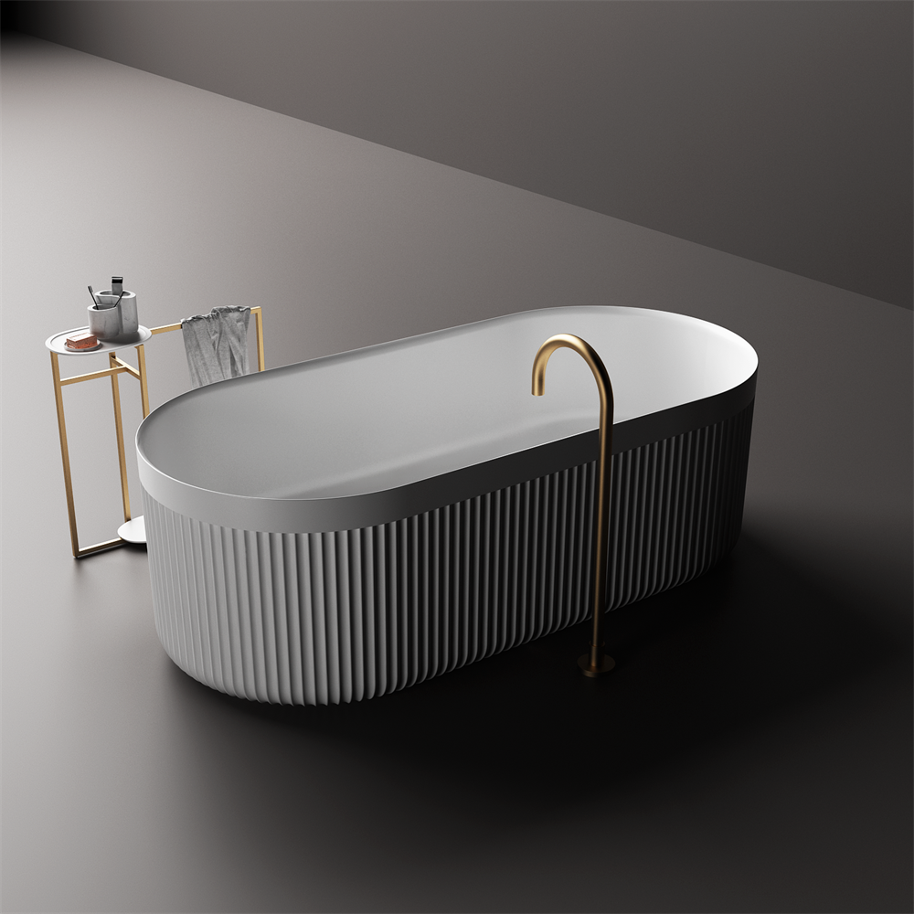 Venus Oval Fluted Bath - 1700mm - ST86 - Various colours – Stonebaths ...