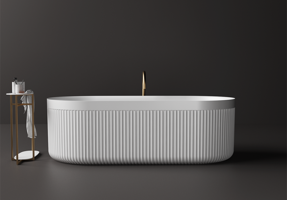 Venus Oval Fluted Bath - 1700mm - ST86 - Various colours – Stonebaths ...