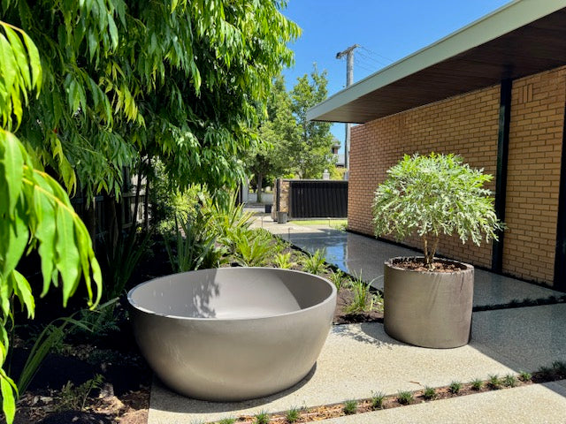 Silvia Outdoor Round Stone Bath - 1500mm - ST13 1500 – Stonebaths New ...